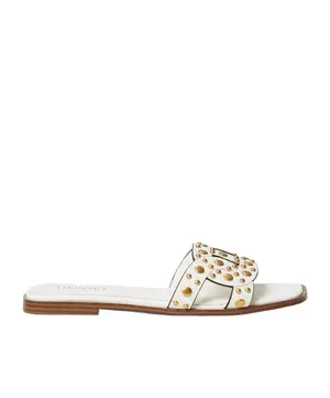 TWINSET Stud Embellished Slip-on Slides