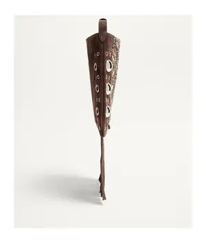 Valentino Garavani Vlogo Signature Fringed Edge Shoulder Bag