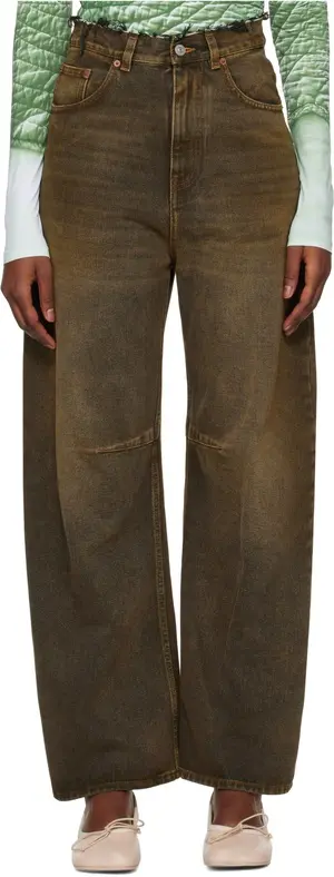 MAISON MARGIELA Distressed Wide-leg Jeans