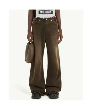 MAISON MARGIELA Distressed Wide-leg Jeans