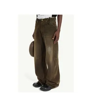 MAISON MARGIELA Distressed Wide-leg Jeans