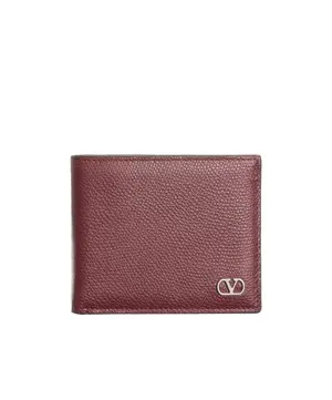 Valentino Garavani Vlogo Signature Bi-fold Wallet - Red