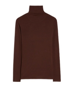 JIL SANDER Long Sleeve High Neck T-shirt - Plum