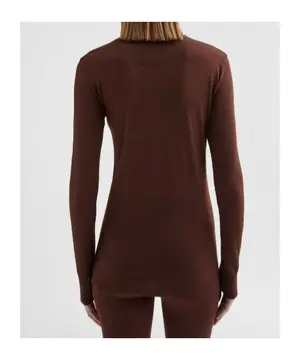 JIL SANDER Long Sleeve High Neck T-shirt - Plum
