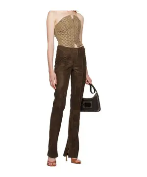 MISBHV Jacquard Monogram Corset Top