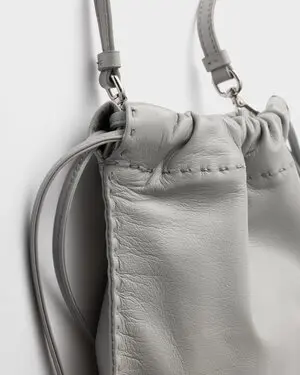 Prada Drawstring Phone Case - Granite Ash