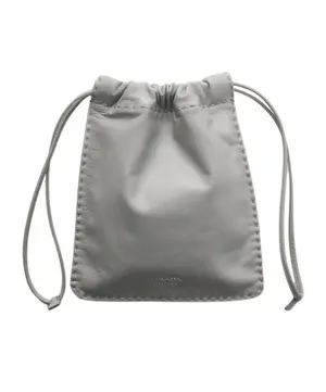Prada Drawstring Phone Case Granite Gray