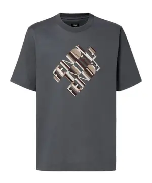 Fendi Short-sleeved T-shirt - Grey