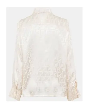 Fendi Ff Monogram Satin Shirt - No