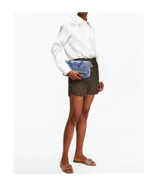 Fendi Ff Monogram Satin Shirt - No