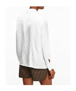Fendi Ff Monogram Satin Shirt - No