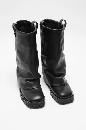 Acne Studios Slouch Calf Leather Boots