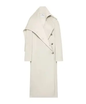 COURREGES Courrèges Button-up Long Trench Coat