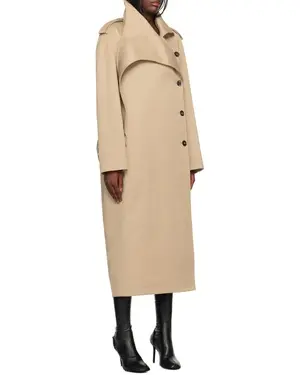 COURREGES Courrèges Button-up Long Trench Coat