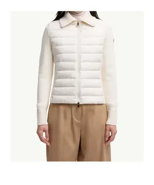 Moncler Padded Zip-up Wool Cardigan