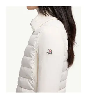 Moncler Padded Zip-up Wool Cardigan