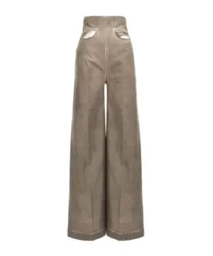 Rick Owens Dirt Copper Wide Leg Pants - Grey