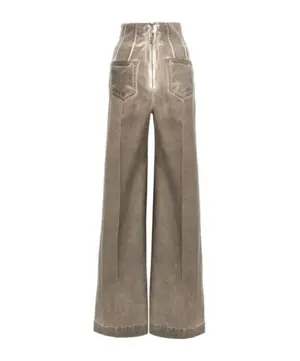 Rick Owens Dirt Copper Wide Leg Pants - Grey