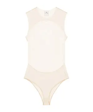 COURREGES Courrèges Illusion Circle Lace Bodysuit - White