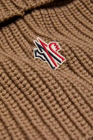 Moncler Wool Rib Knit Neck Warmer