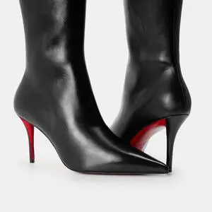CHRISTIAN LOUBOUTIN Pointed-toe Slim-heel Knee-high Boots