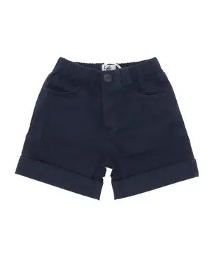 IL GUFO Elasticated Waistband Shorts - Midnight Blue