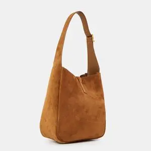 Saint Laurent Solid Color Stylish Shoulder Bag - Brown