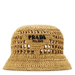 Prada Solid Color Straw Hat
