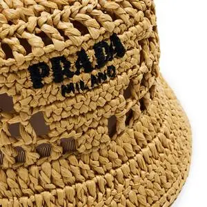 Prada Solid Color Straw Hat