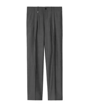 Burberry Logo Detailed Tailored Trousers - Gull/trip