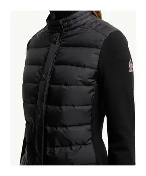 Moncler Padded Wool Blend Cardigan