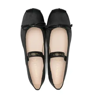 TWINSET Satin Ballet Flats