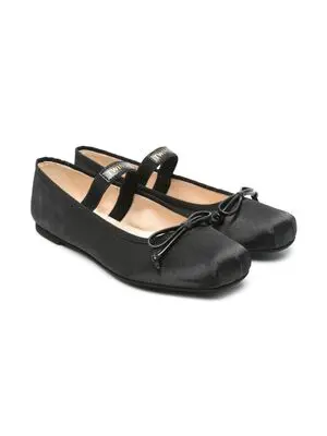 TWINSET Satin Ballet Flats