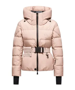 Moncler Bouquetin Hooded Insulated Ski Jacket - Pink