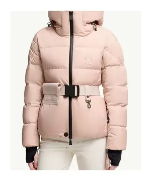 Moncler Bouquetin Hooded Down Ski Jacket - Pink