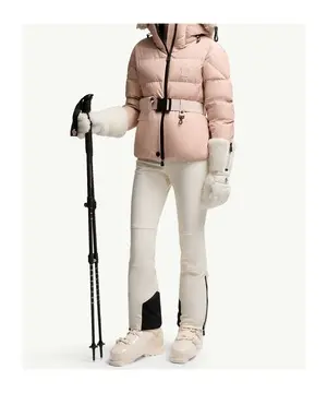 Moncler Bouquetin Hooded Down Ski Jacket - Pink