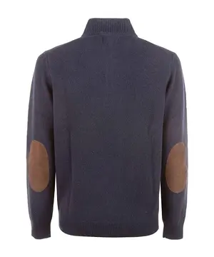 Barbour High-neck Half Buttoned Knit Jumper