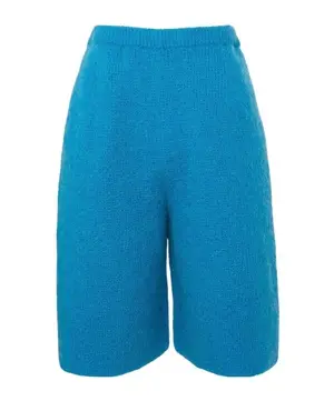 J.W.ANDERSON Jw Anderson Knitted Bermuda Shorts - Teal Blue