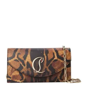 CHRISTIAN LOUBOUTIN Loubi54 Clutch Bag With Chain Strap