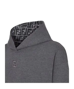 Fendi Logo Embroidered Hoodie