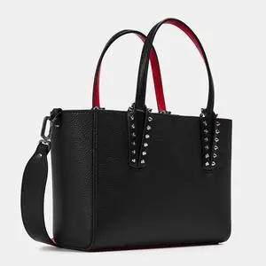 CHRISTIAN LOUBOUTIN Cabata Leather Tote Bag With Stud Embellishments