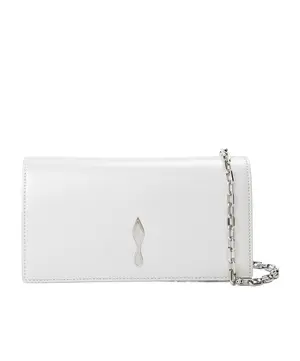 CHRISTIAN LOUBOUTIN Solid Color Shoulder Bag White