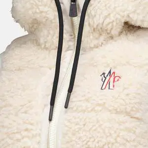 Moncler Teddy Hooded Insulated Vest - Light Beige