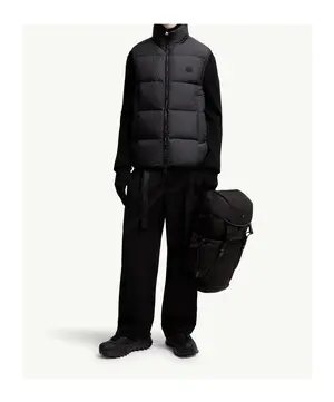 Moncler Gabas Down Vest With Stand Collar And Zip Closure
