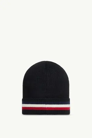 Moncler Tricolor Wool Beanie