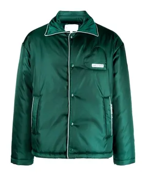 Casablanca Padded Coach Jacket With Heart Detail