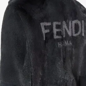 Fendi Logo Detailed Hooded Reversible Jacket