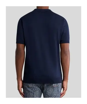 Etro Short-sleeved Knitted Polo Shirt