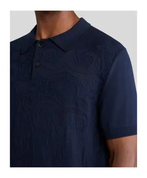 Etro Short-sleeved Knitted Polo Shirt
