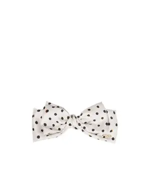 Fendi Bow Hairpin - White